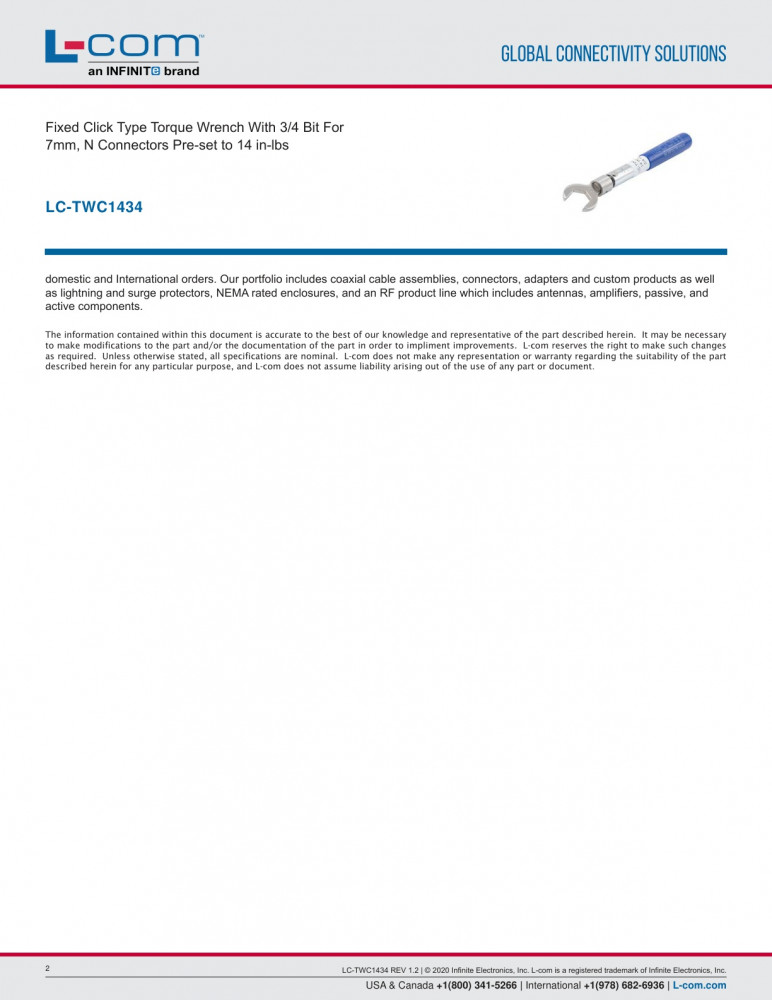 LC-TWC1434 datasheet page 2