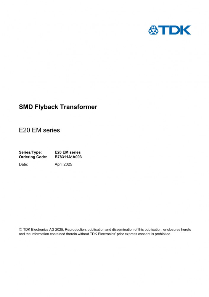 B78311A2404A003 datasheet page 1