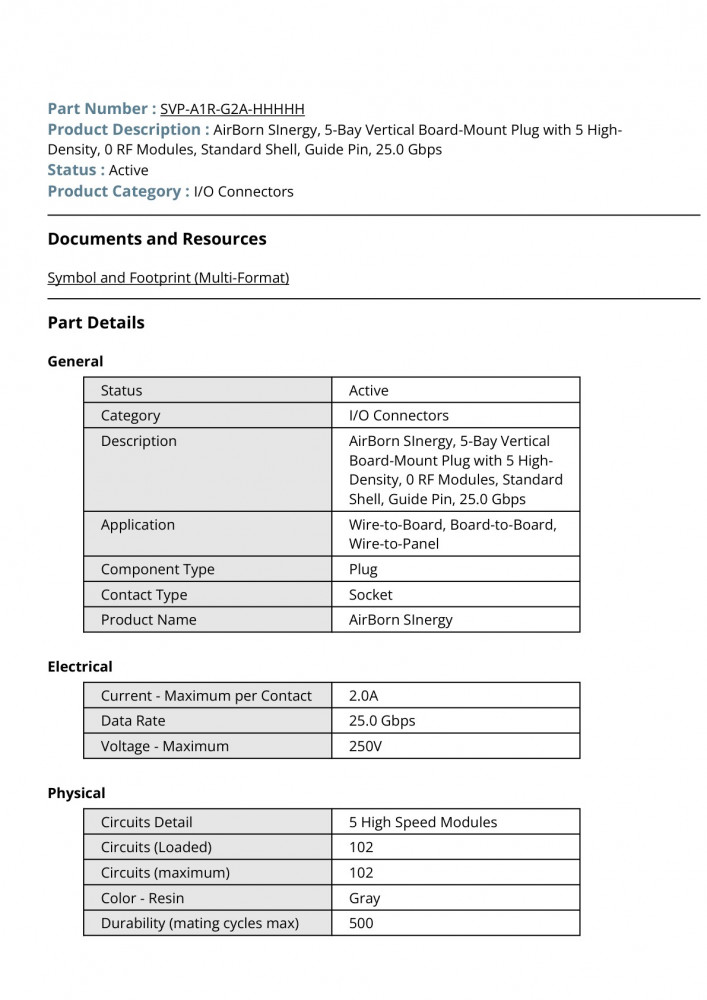 Technical document image 1 for SVP-A1R-G2A-HHHHH