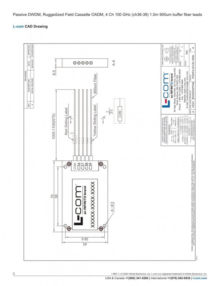 PDWFA-04136-19NN datasheet page 3