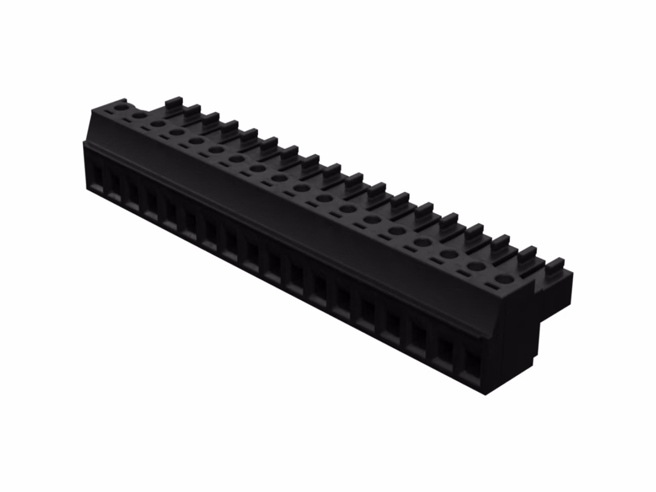 3.81mm Pitch Eurostyle Horizontal Plug, with Reverse Imprinting, Black, 18 Circuits for sale