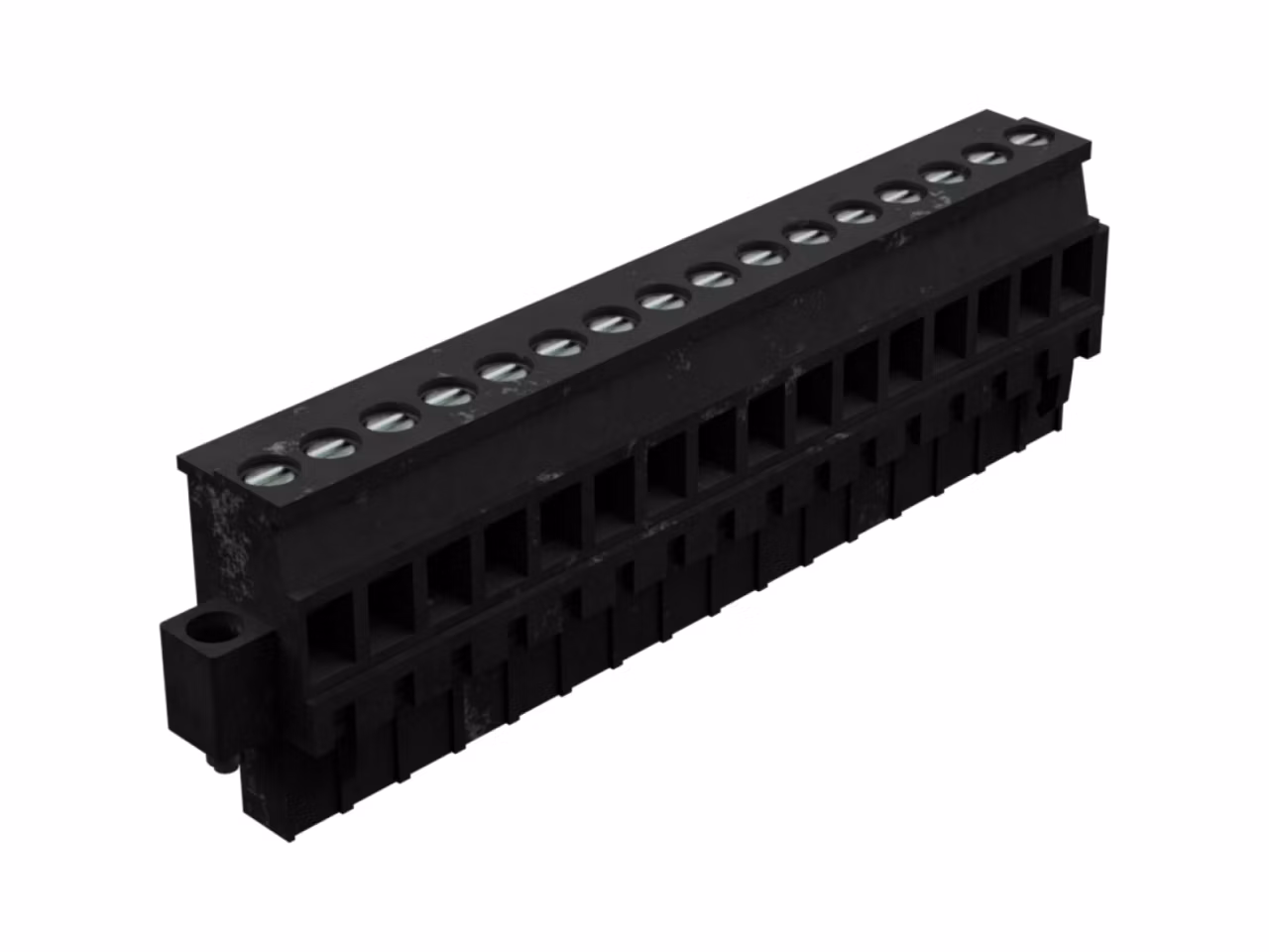 5.00mm Pitch Eurostyle Vertical Plug, with Retention Screws and Standard Imprinting, Front Wire Entry, Black, 16 Circuits for sale