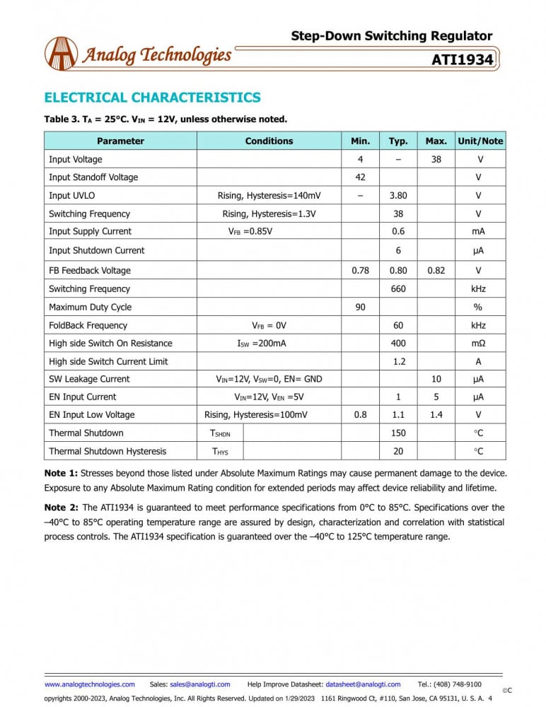 ATI1934 datasheet page 4