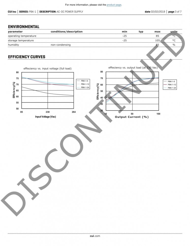 PBK-1 datasheet page 3