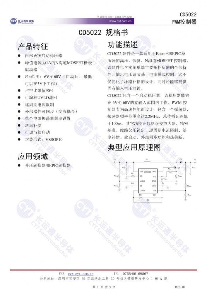 CD5022IVS datasheet page 2