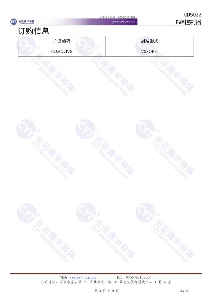 CD5022IVS datasheet page 9