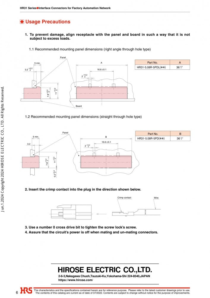 HR31 datasheet page 6