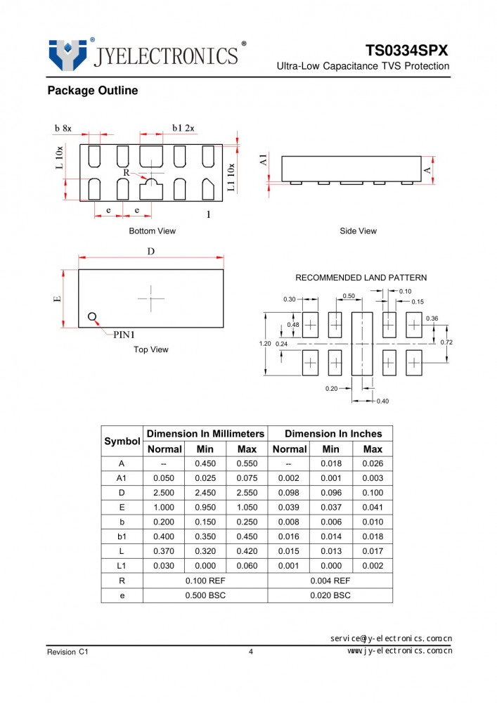 TS0334SPX datasheet page 4