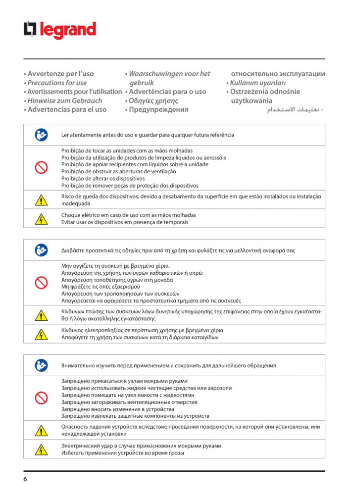 Legrand 369560 documentation page 6