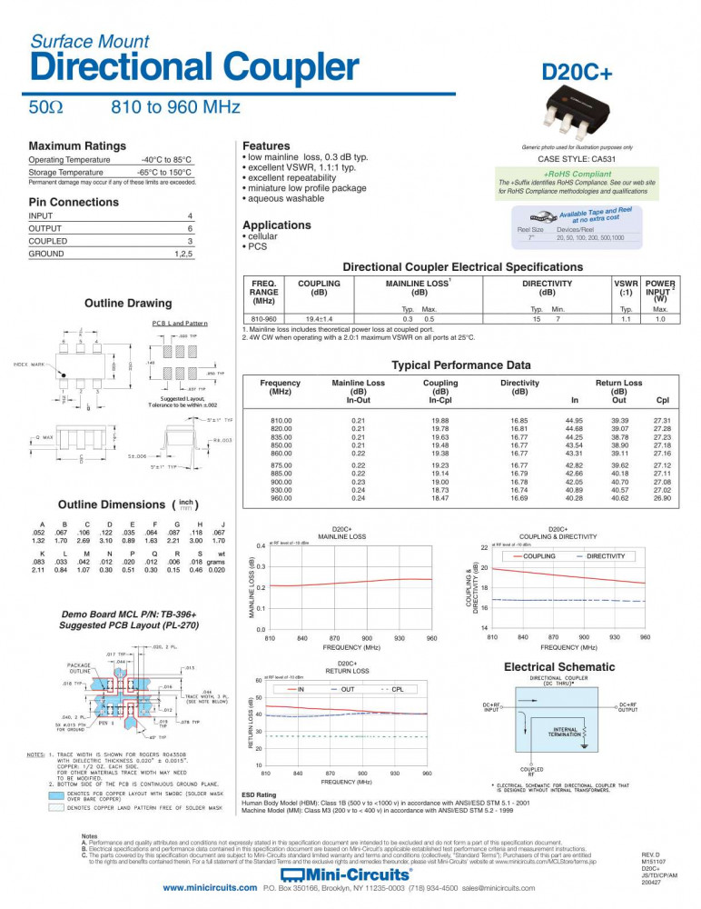 D20C+ technical document page