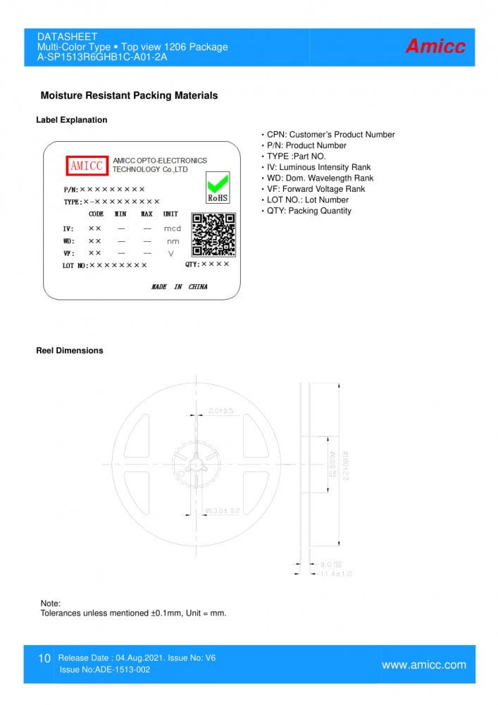A-SP1513R6GHB1C-A01-2A datasheet page 10