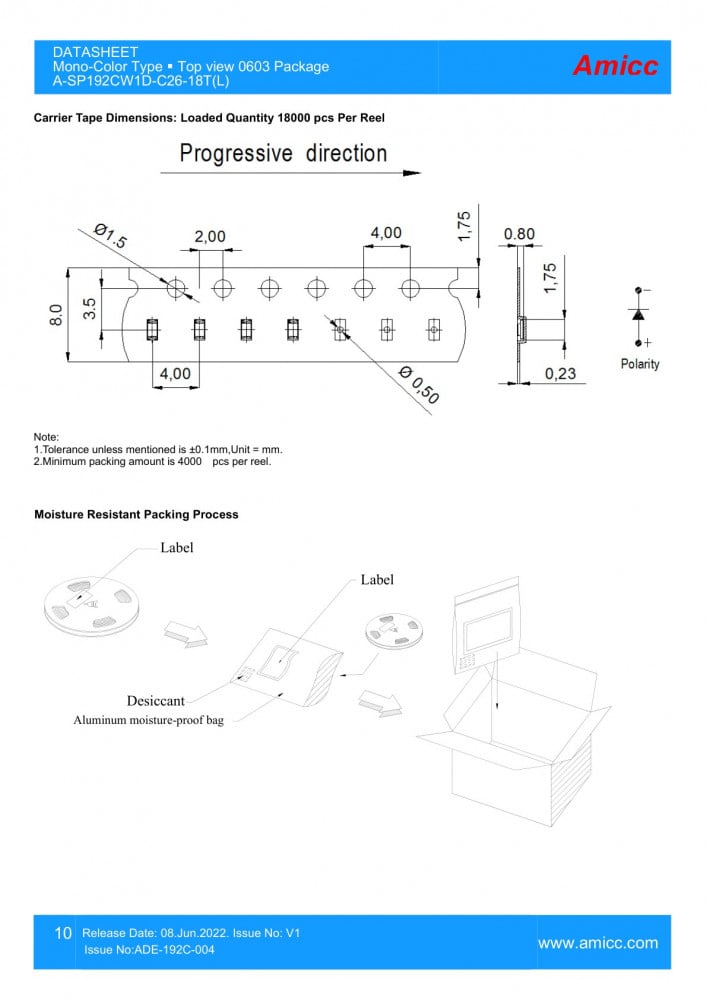 A-SP192CW1D-C26-18T(L) datasheet page 10