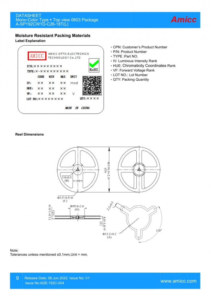 A-SP192CW1D-C26-18T(L) datasheet page 9