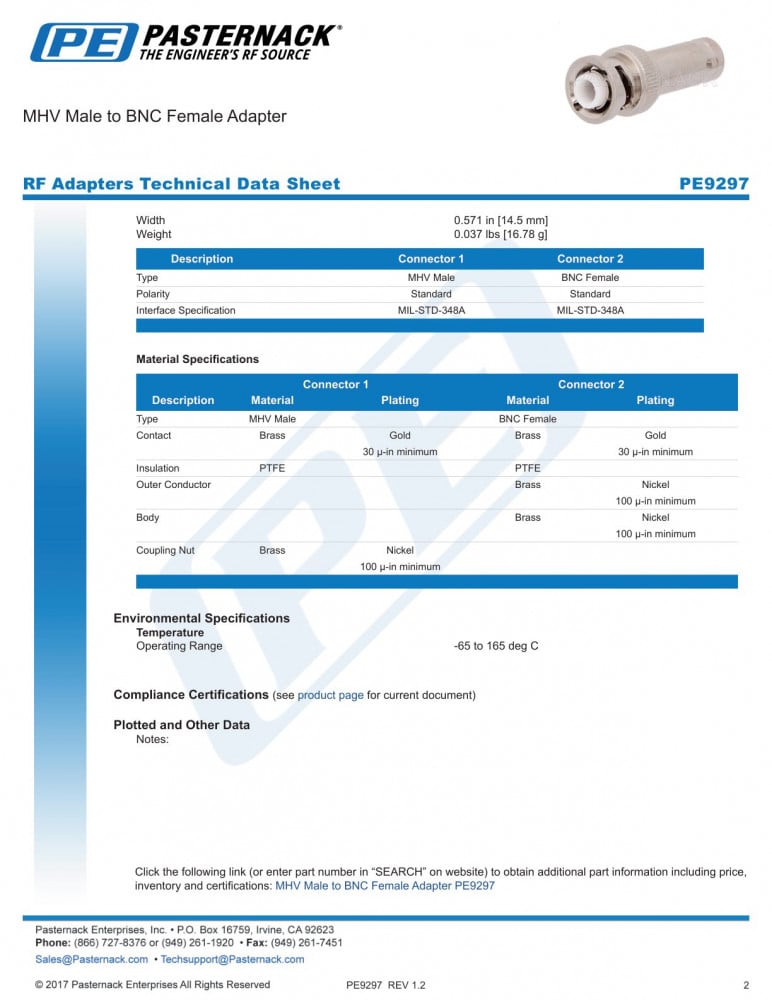 PE9297 technical document page 2