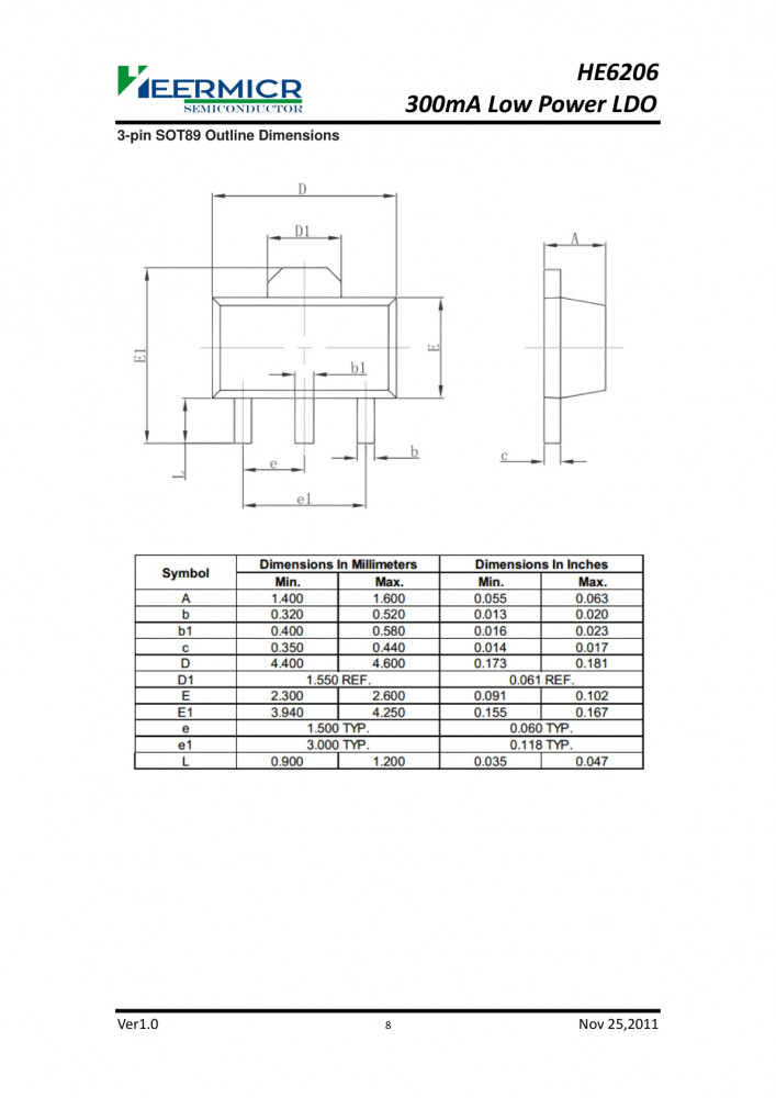 HE6206 datasheet page 8