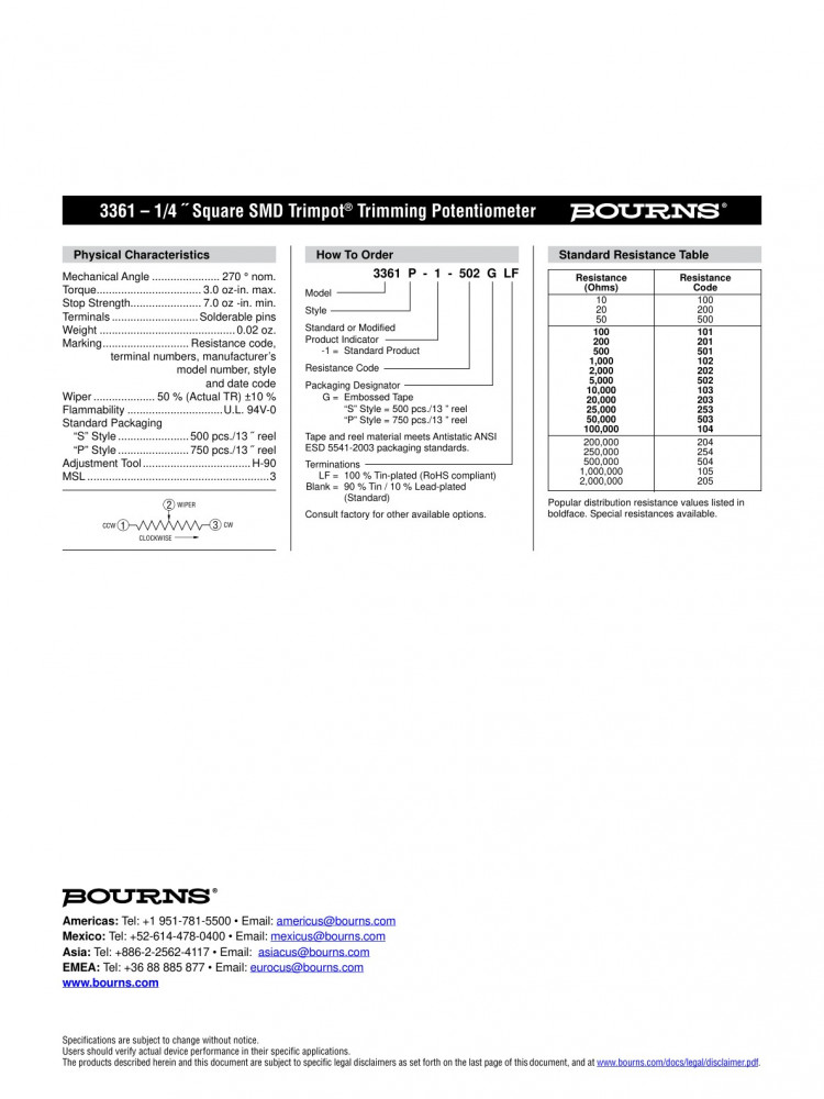 3361P technical document page 2