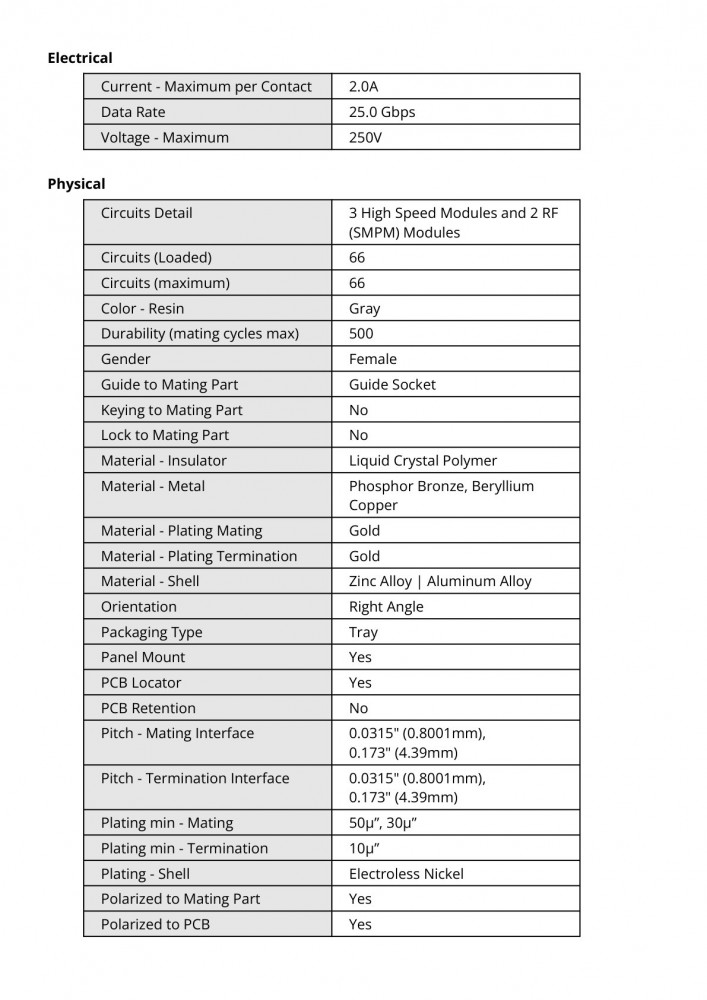 SRR connector technical document image, page 2