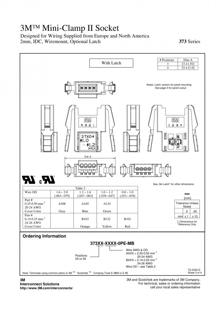 3M TS-2234 technical document page 3