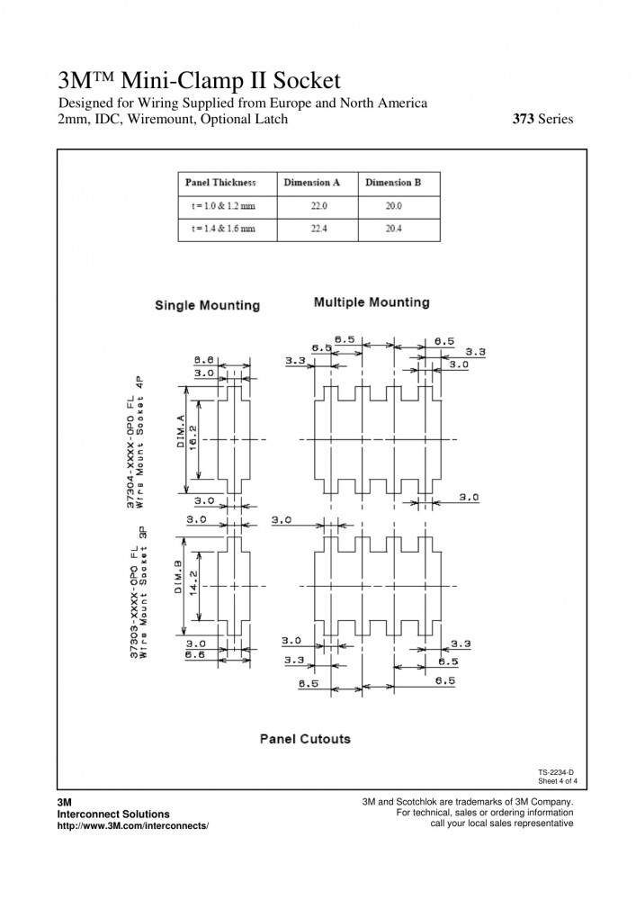 3M TS-2234 technical document page 4