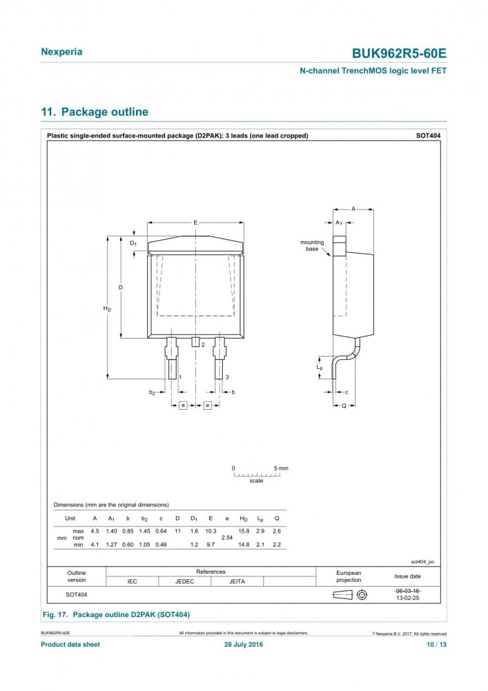 BUK962R5-60E datasheet page 10