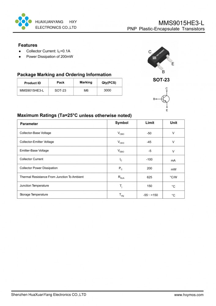 MMS9015HE3-L-HXY datasheet page 1