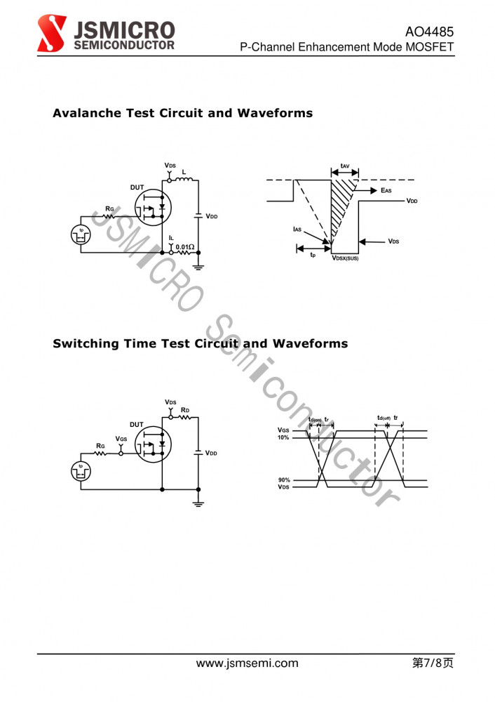AO4485 datasheet page 7