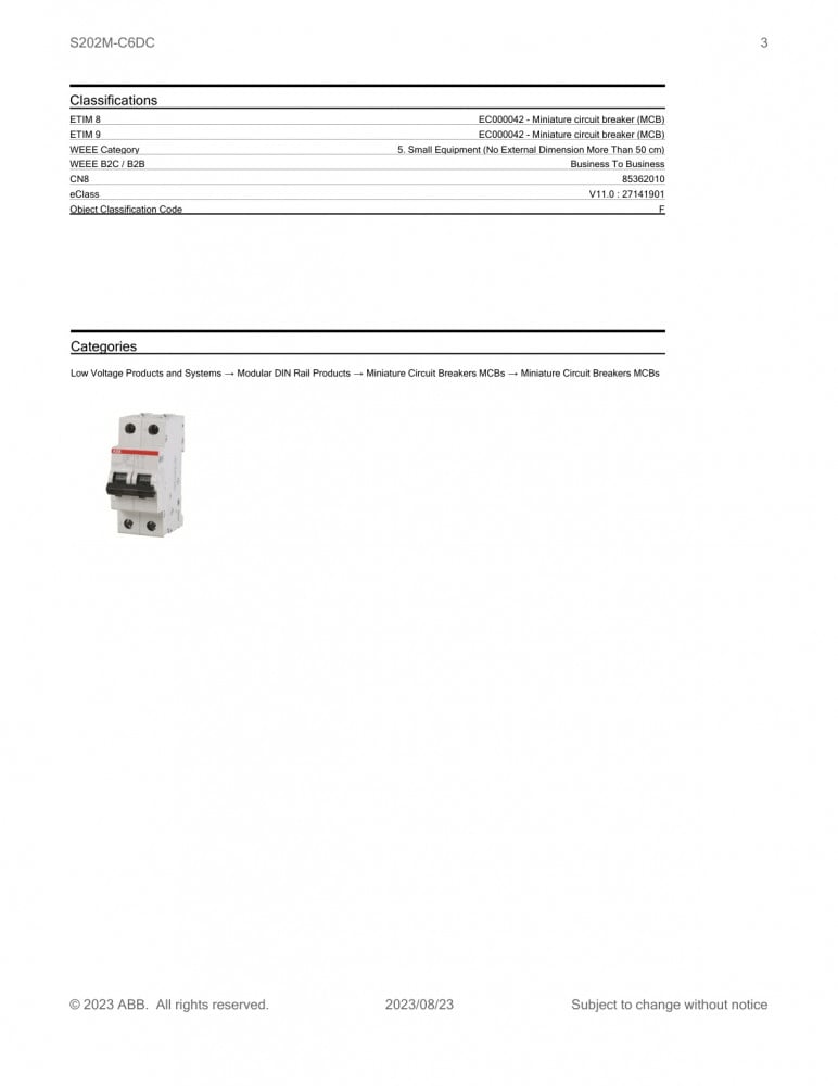 S202M-C6DC technical document page 3