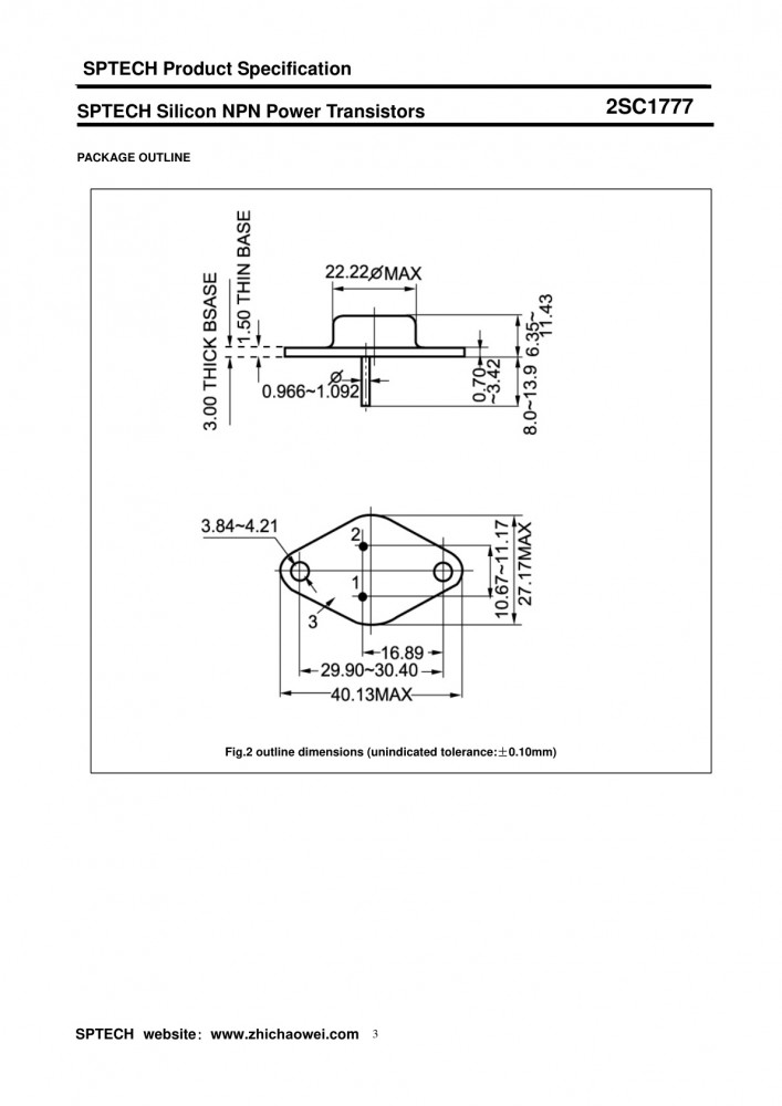 2SC1777 datasheet page 3
