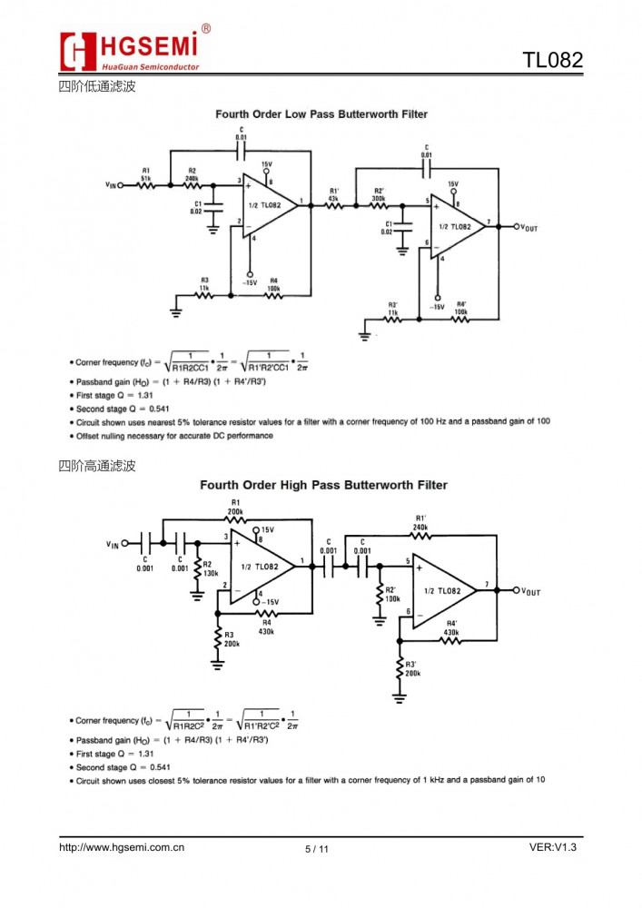 TL082 datasheet page 5