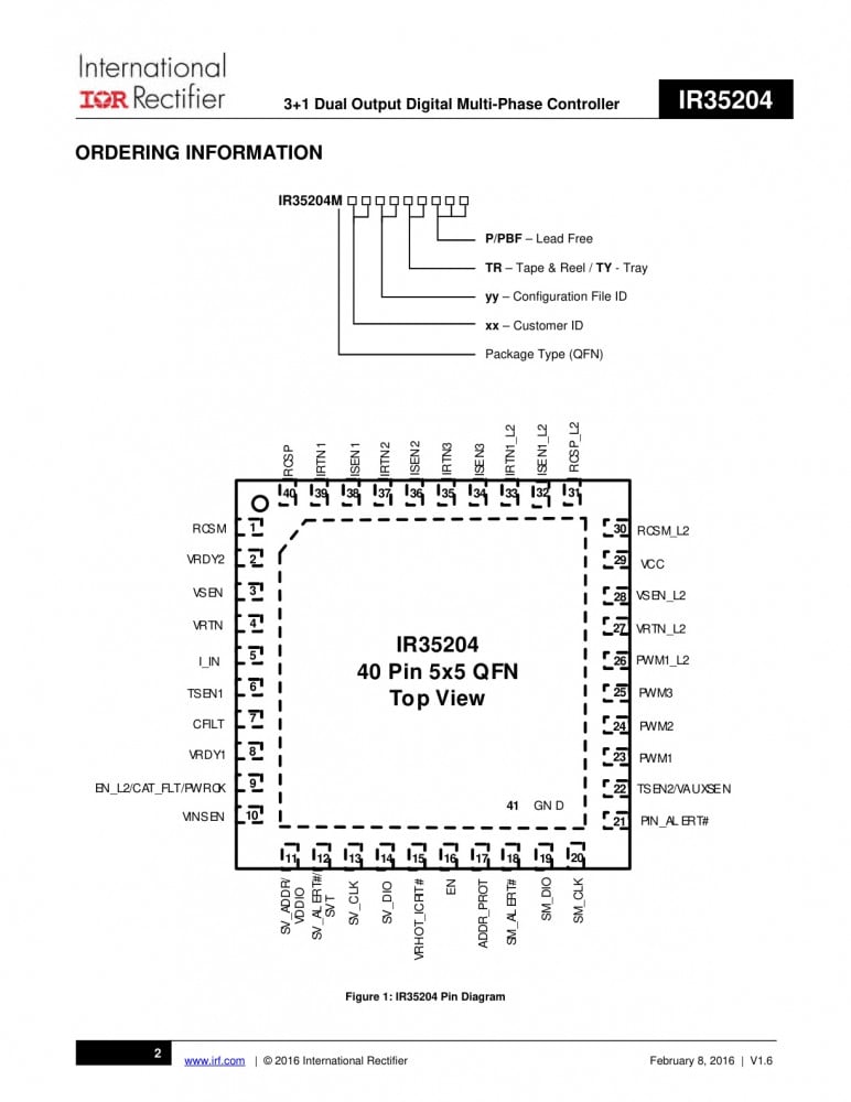 IR35204 datasheet page 2