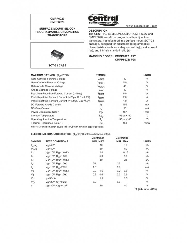 CMPP6028 datasheet page 1