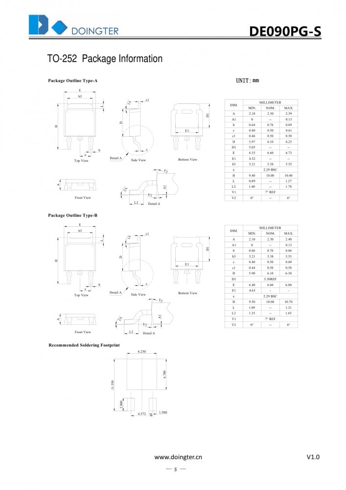 DE090PG-S datasheet page 5