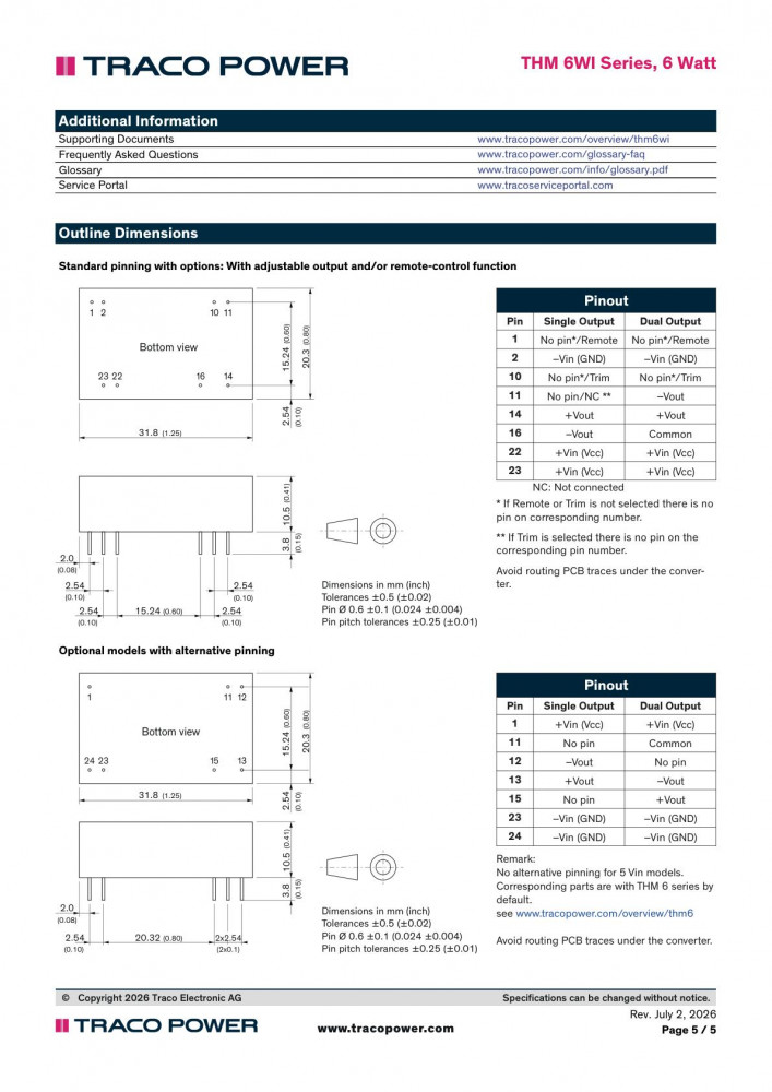 THM 6WI technical document page 5