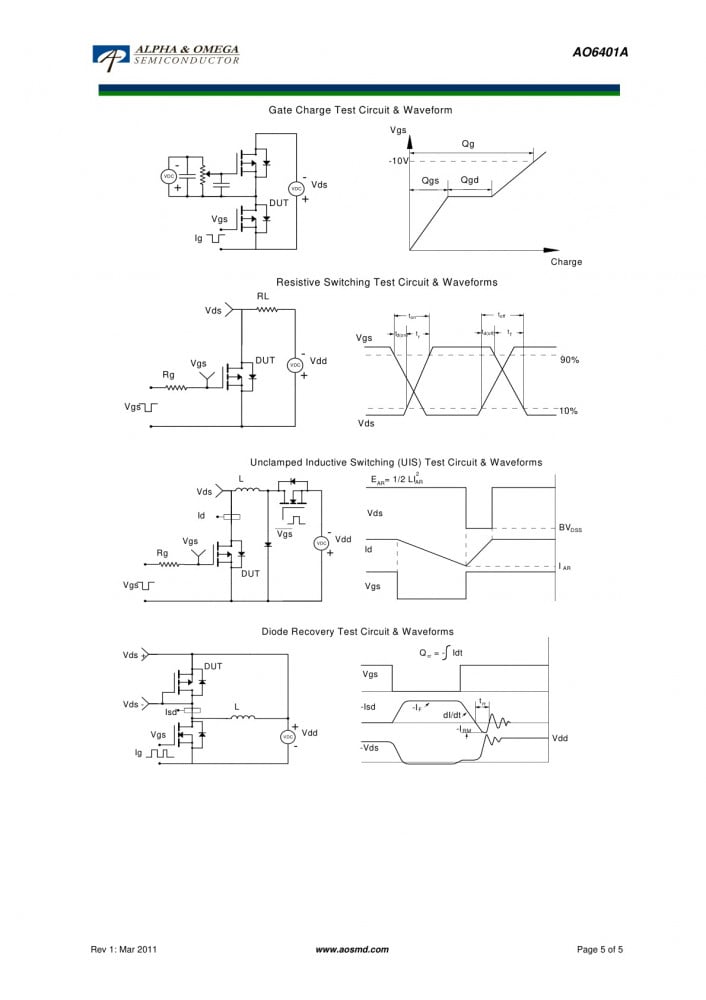 AO6401A datasheet page 5