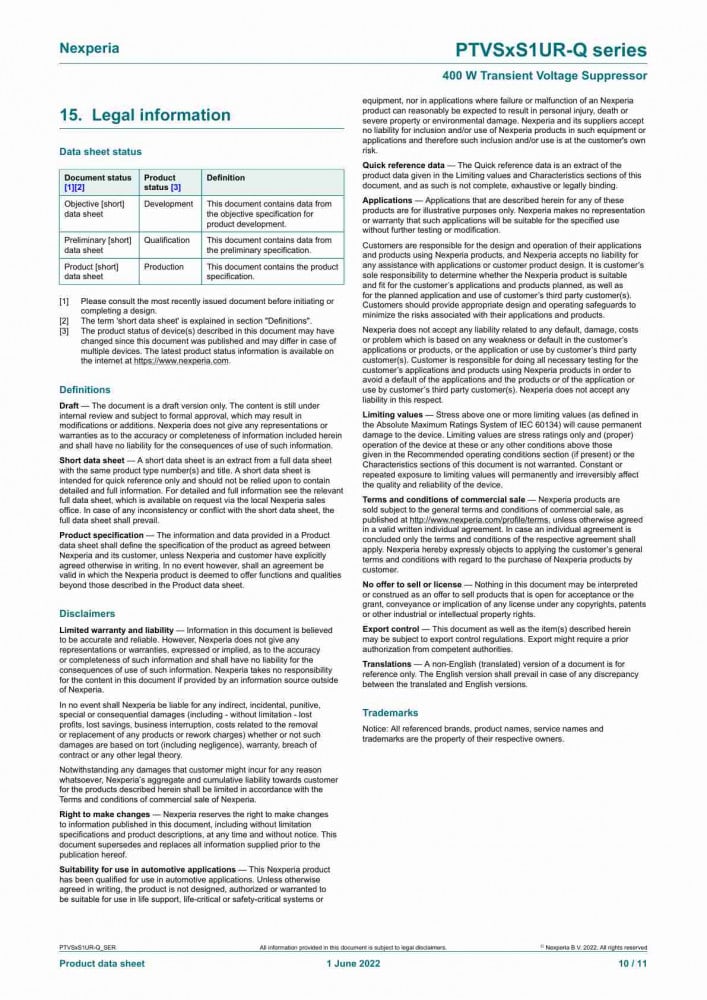 PTVS33VS1UR-QX datasheet page 10