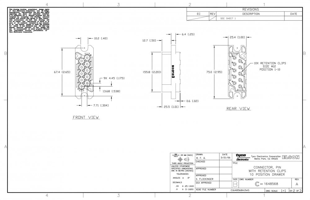 TE Connectivity 1648568-1 technical drawing page 2