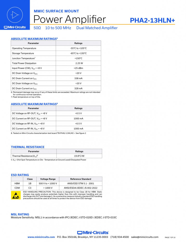 PHA2-13HLN+ datasheet page 7