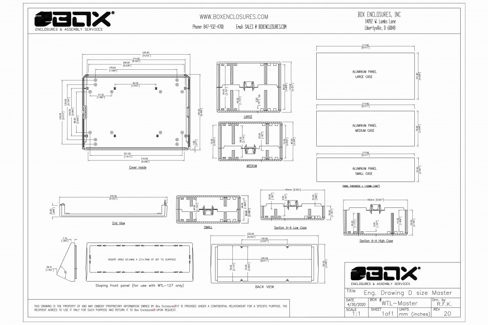 WTL enclosure drawing preview