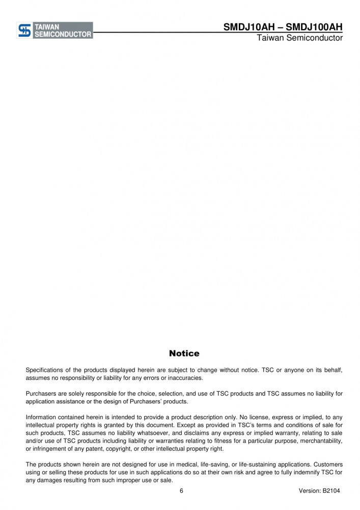 SMDJ26CAH technical document page 6