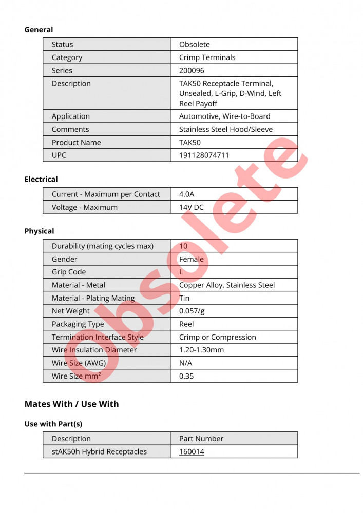 MOLEX 2000960101 product document page 2