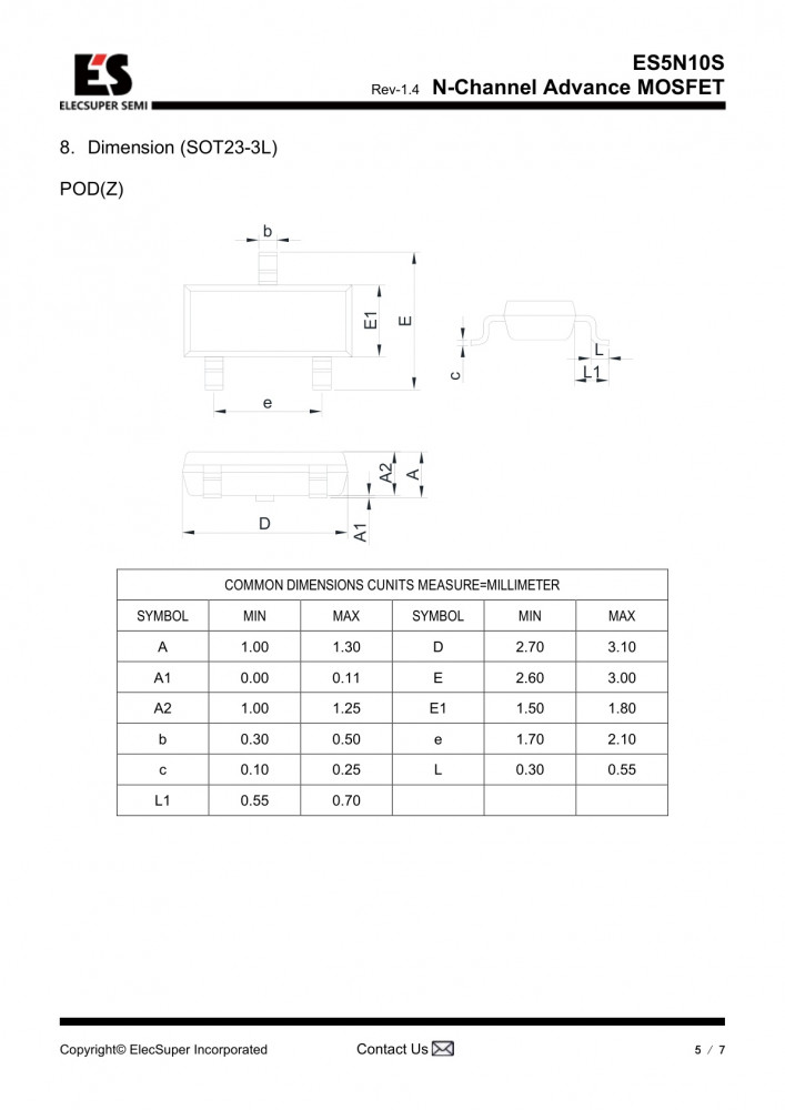 ES5N10S datasheet page 5