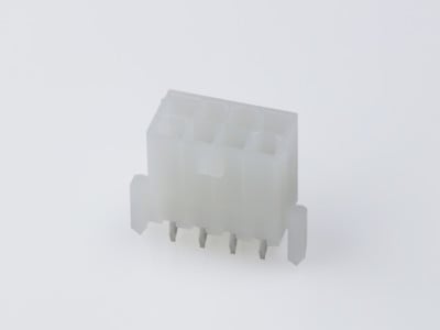 Mini-Fit Plus Header, Dual Row, Vertical, 6 Circuits, with Snap-in Plastic Peg PCB Lock, Nylon 6/6, UL 94V-2, Tin (Sn) Plating