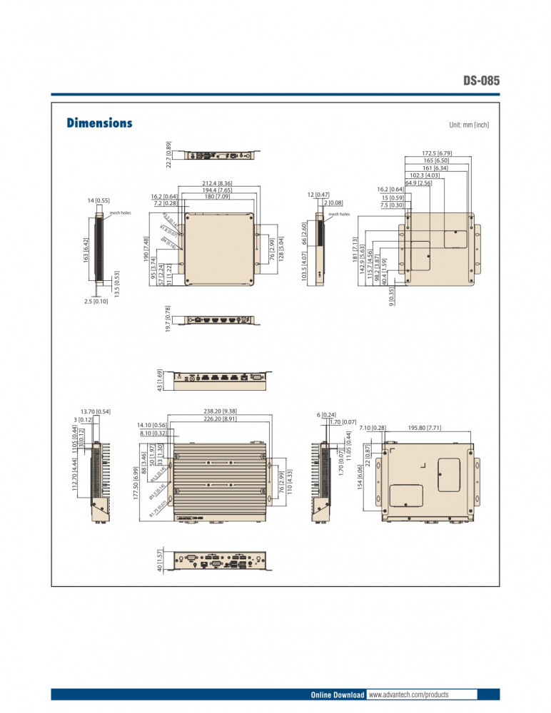 ADVANTECH DS-085 document page 2