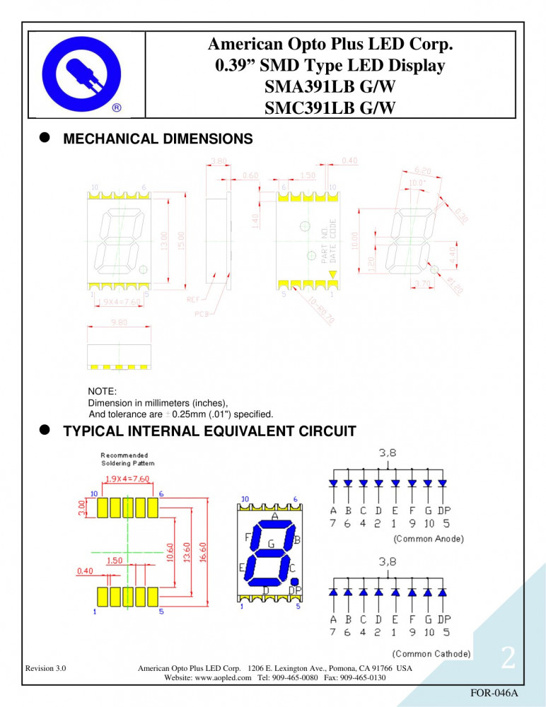 SMA391LB datasheet page 2