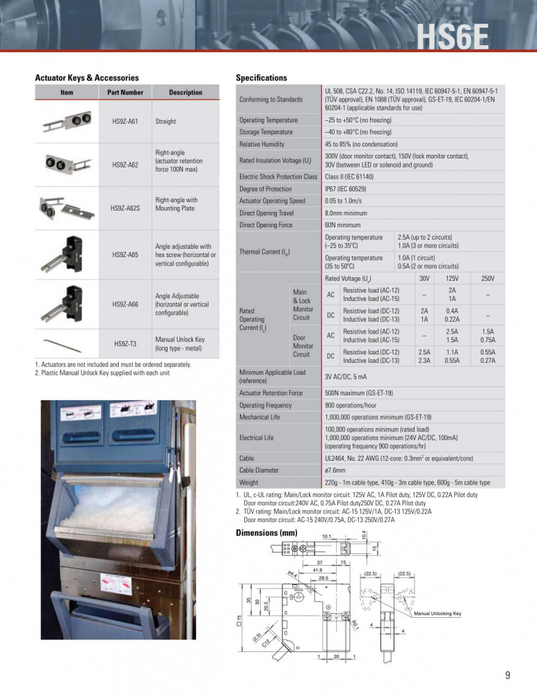 IDEC safety interlock documentation page 9