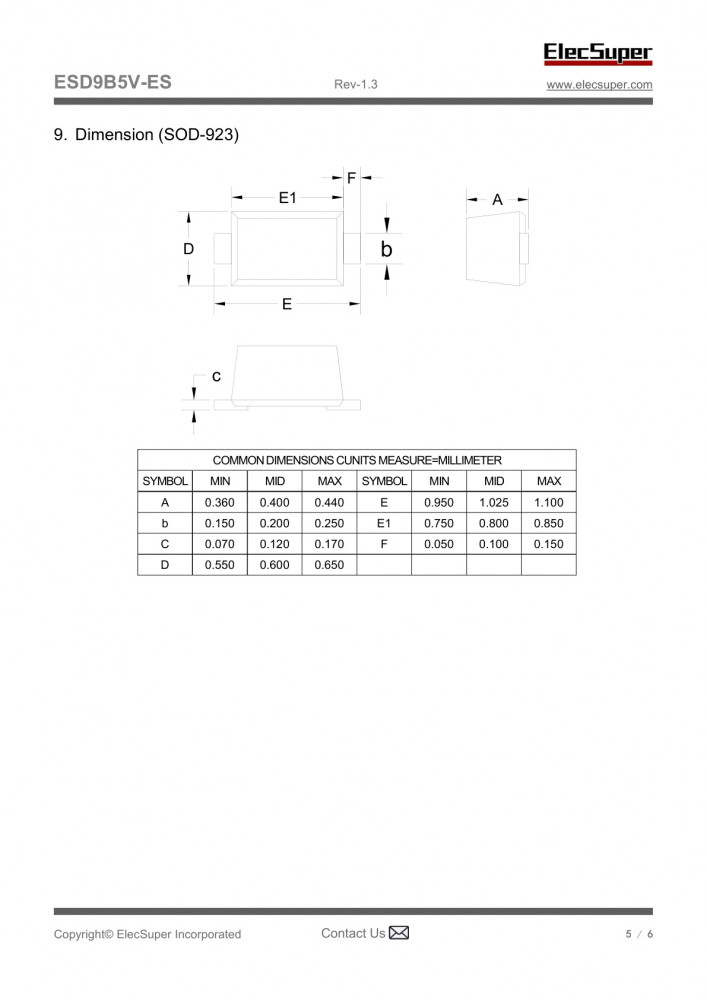 ESD9B5V-ES datasheet page 5