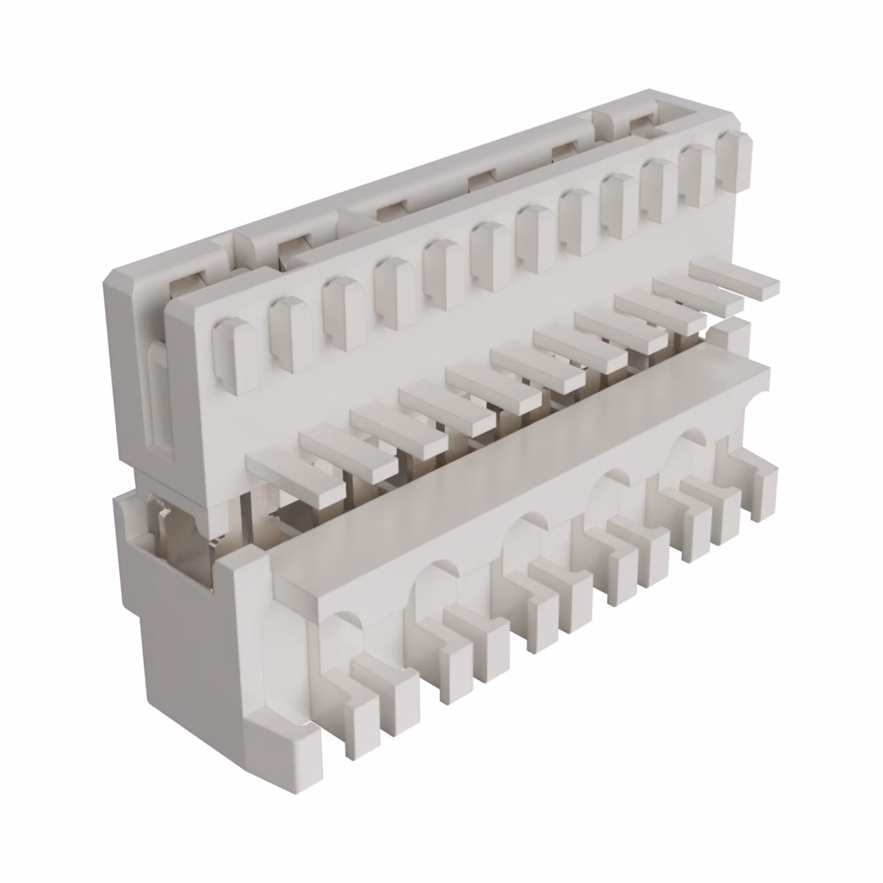 Appli-Mate RAST Power IDT Housing, 5.00mm Pitch, Direct/Indirect, Female, 4 Circuits, Code Keys B, C, D, E, F and G Removed, Open End Walls
