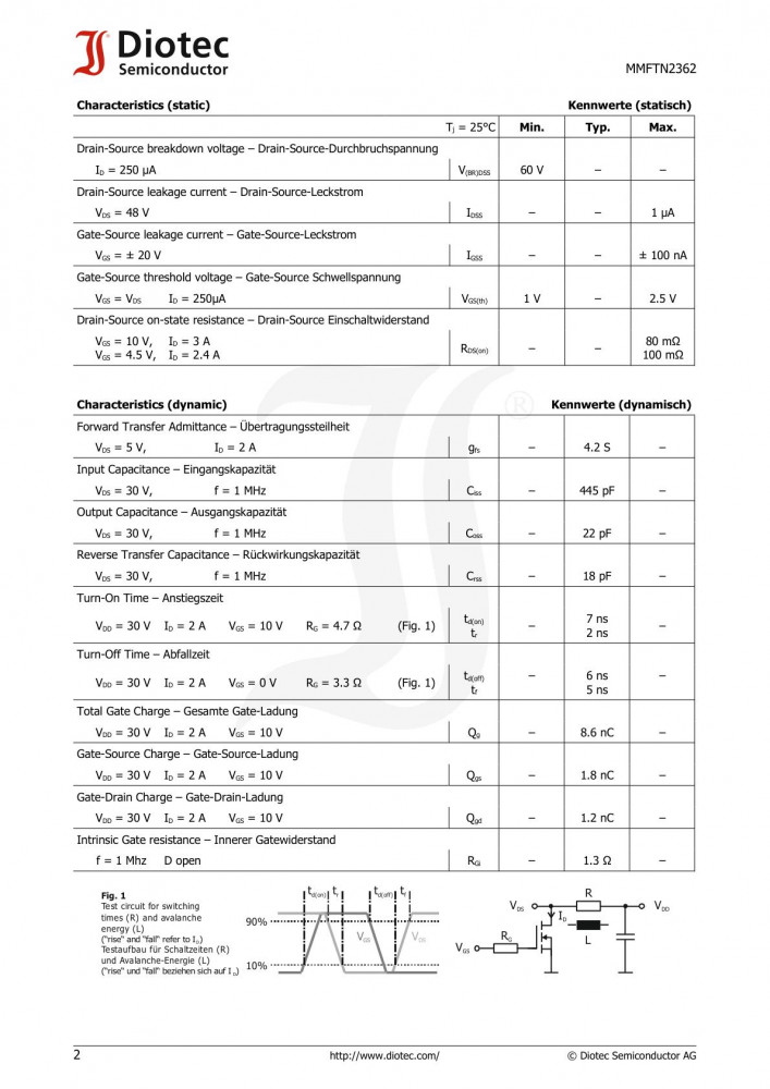 MMFTN2362-AQ datasheet page 2