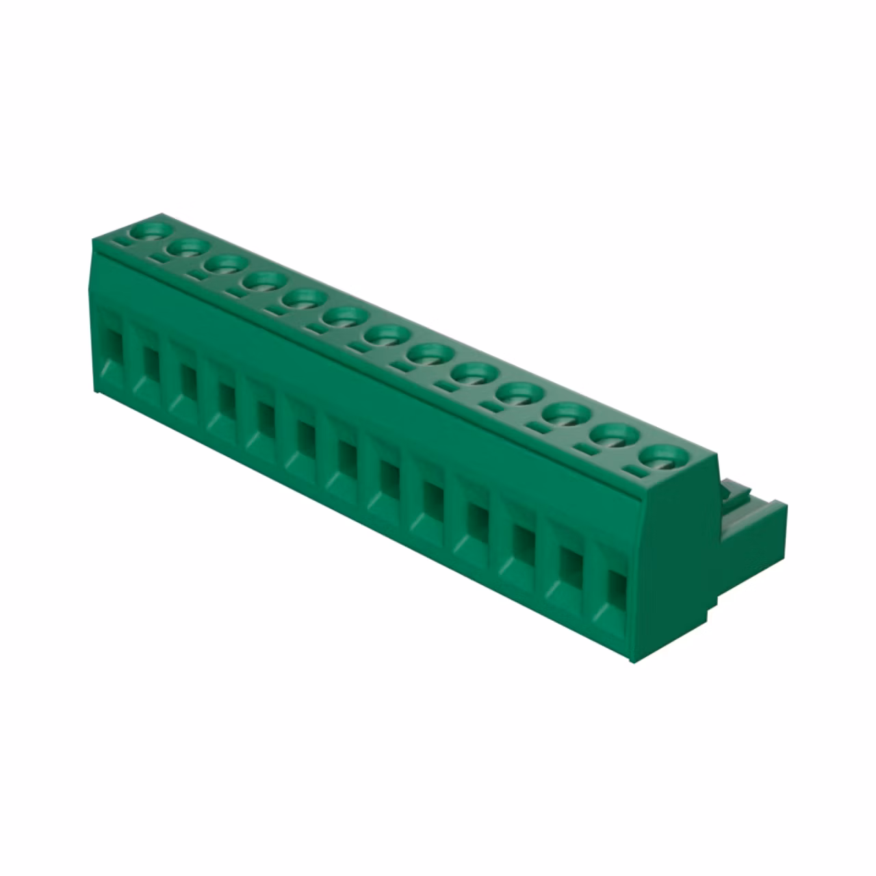 5.00mm Pitch Eurostyle Horizontal Plug, Green Housing, 13 Circuits for sale