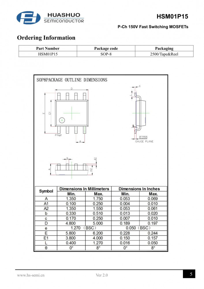 HSM01P15 datasheet page 5